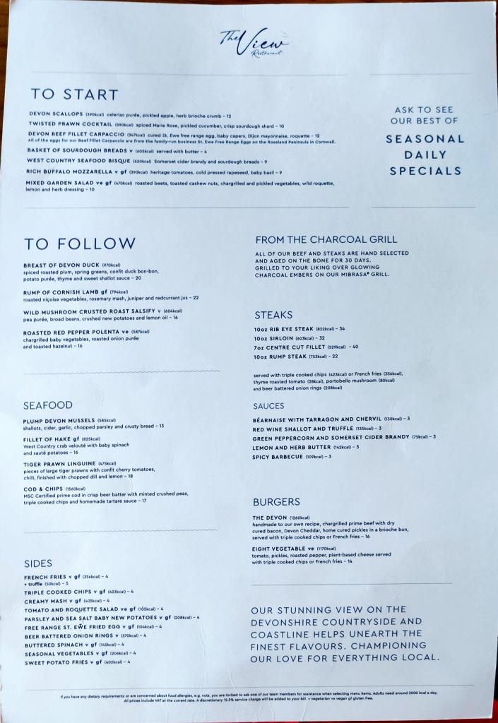 REVIEW: The View, Courtyard Hotel, Sandy Park – Dining Devon